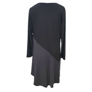 Sun Kim | Dresses | Sun Kim Color Block Draped Long Sleeve Jersey Dress ...